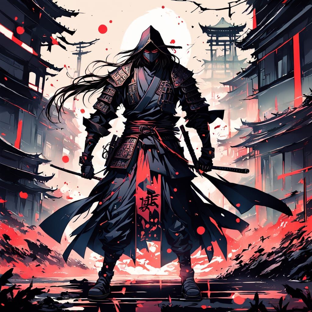 anime samurai - Surreal Anime Samurai in Post-Apocalyptic Wo...