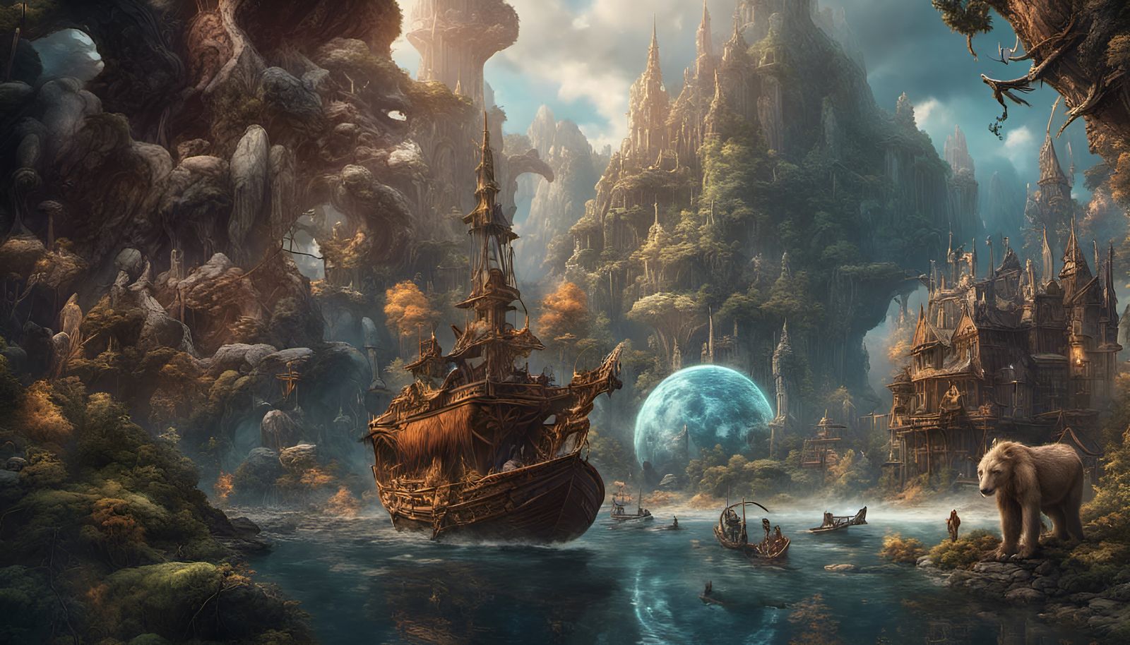 Dynamic fantasy - AI Generated Artwork - NightCafe Creator