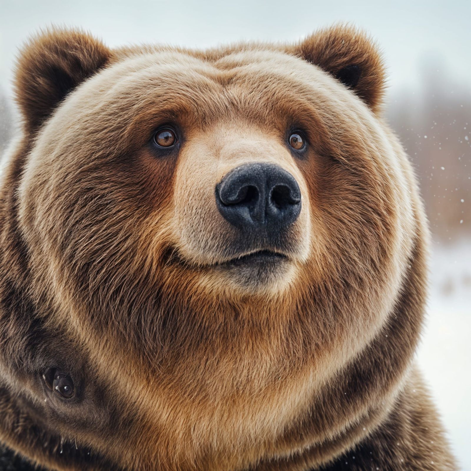 A Kind Kodiak Bear Radiates Unconditional Loyalty - AI Art