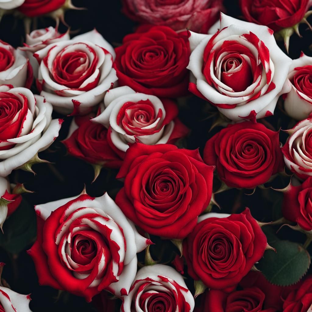 Painting the Roses Red - AI Generated Artwork - NightCafe Creator