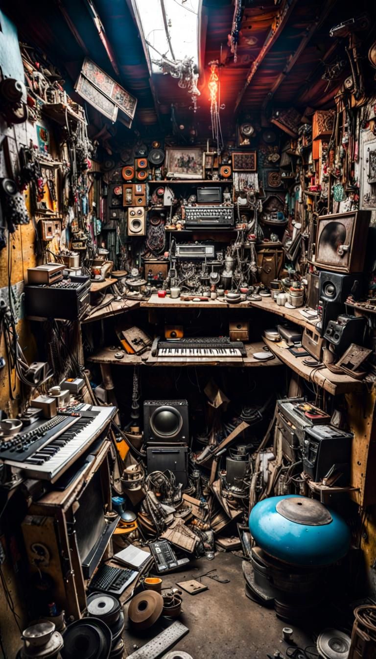 Gutter-punk lair, 23apr24 - AI Generated Artwork - NightCafe Creator