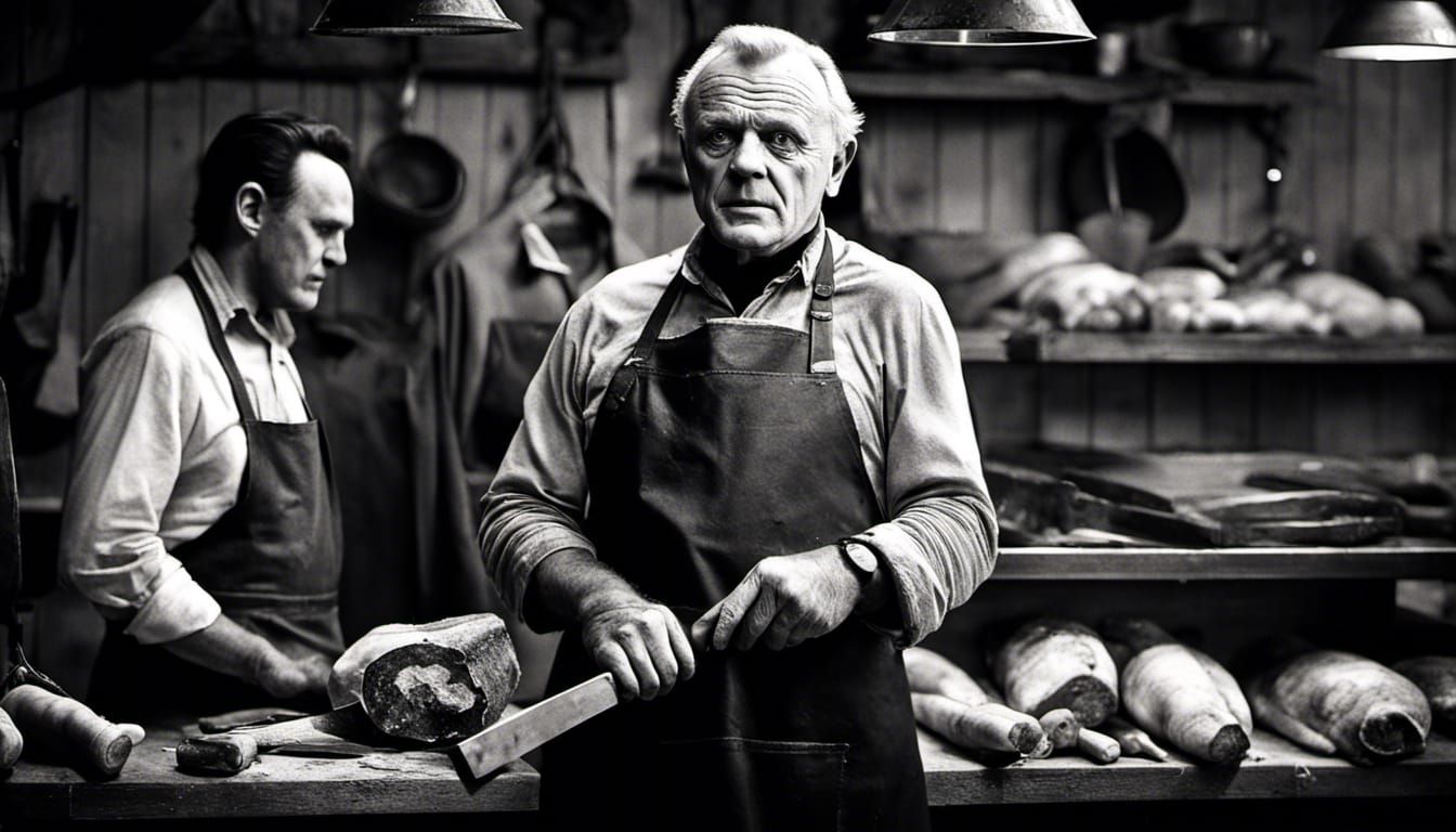 Anthony Hopkins Old Butchery 2 - AI Generated Artwork - NightCafe Creator
