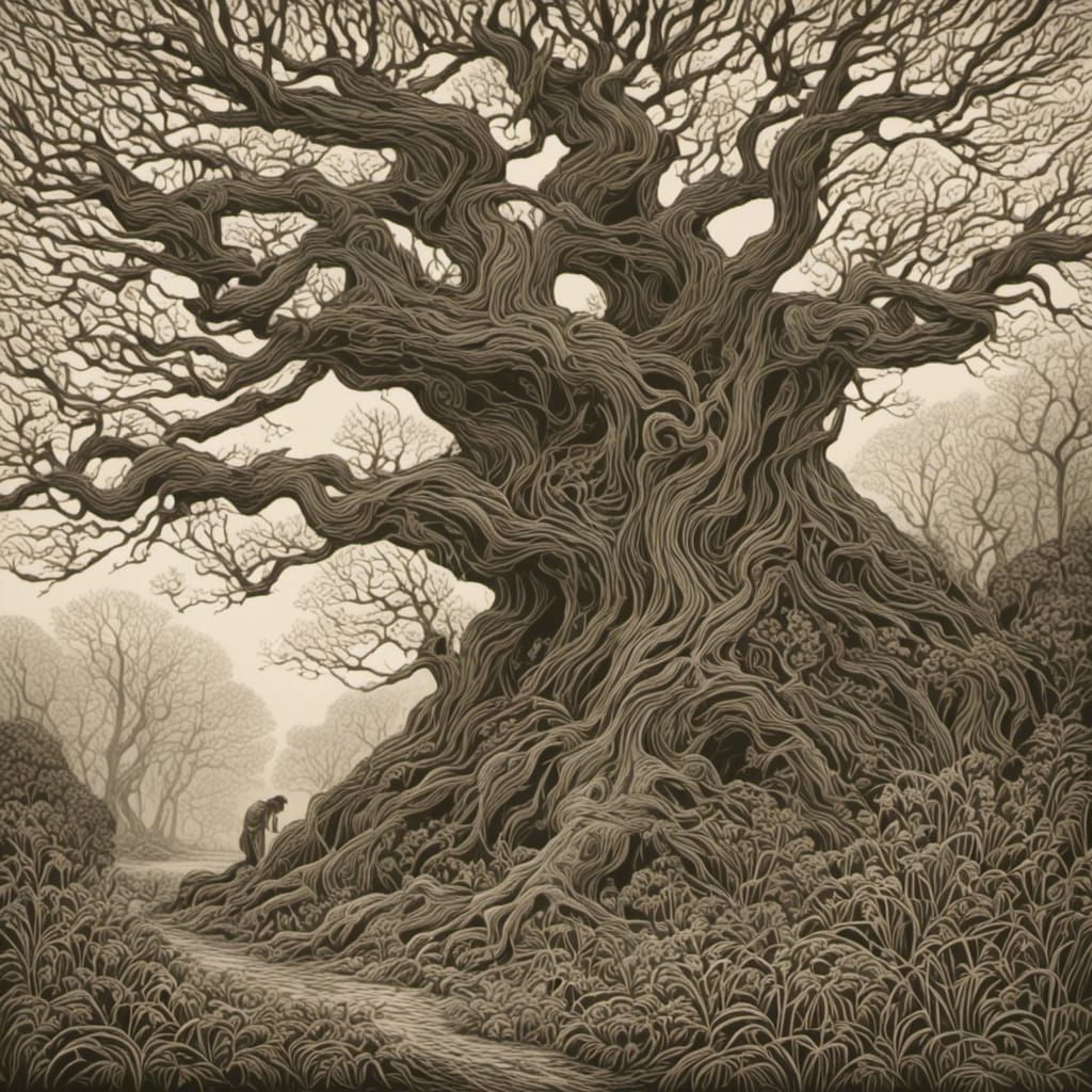ancient tree - AI Generated Artwork - NightCafe Creator