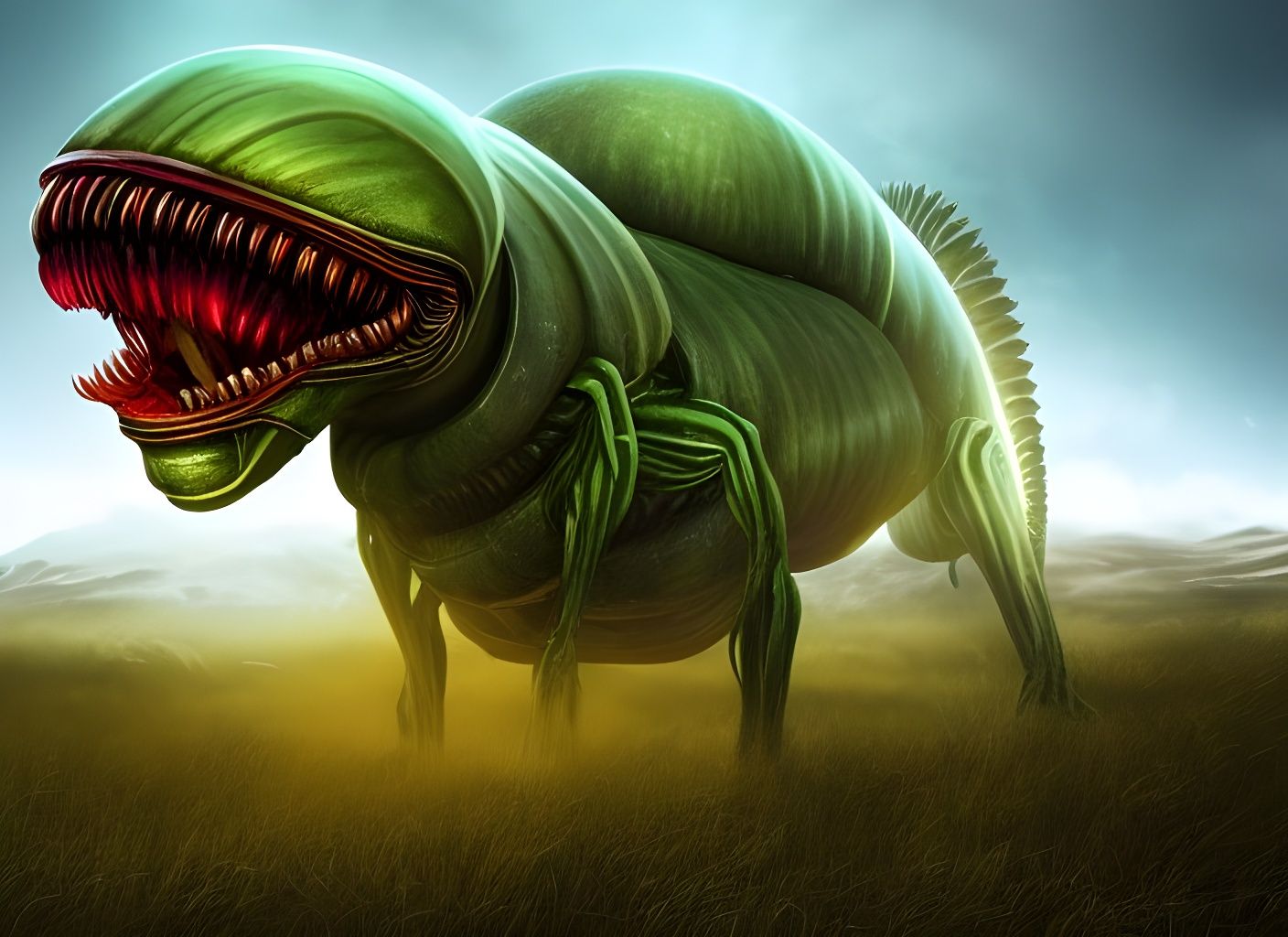 Alien beasts 15 - AI Generated Artwork - NightCafe Creator