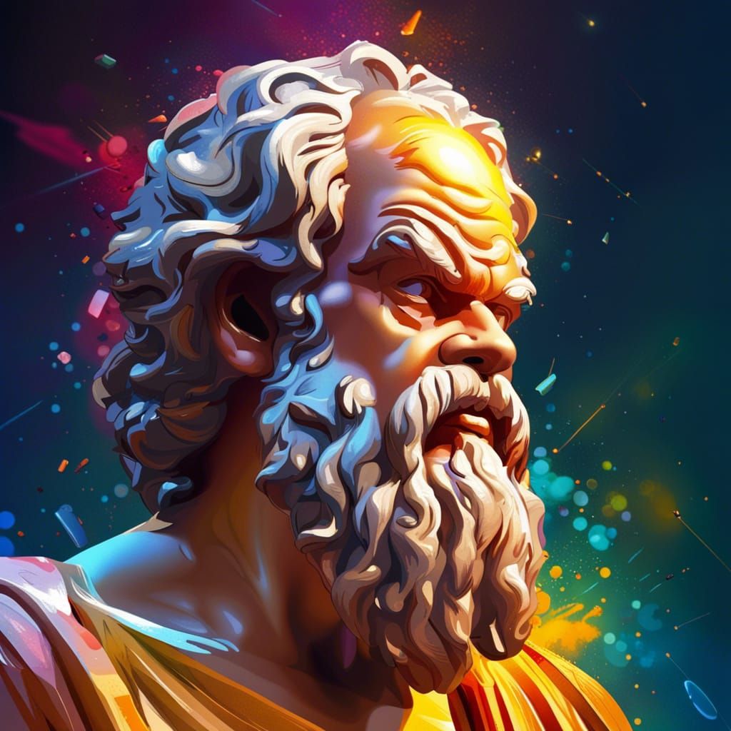 A socrates philosophy face - AI Generated Artwork - NightCafe Creator