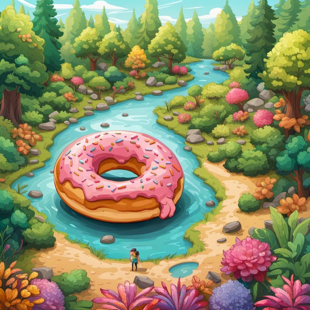 Kid Discovers The World's Largest Donut - AI Generated Artwork ...