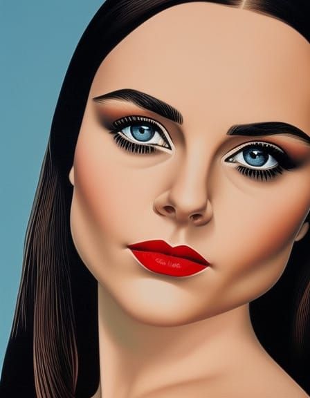 Christina Ricci (Roy Lichtenstein) - AI Generated Artwork - NightCafe ...