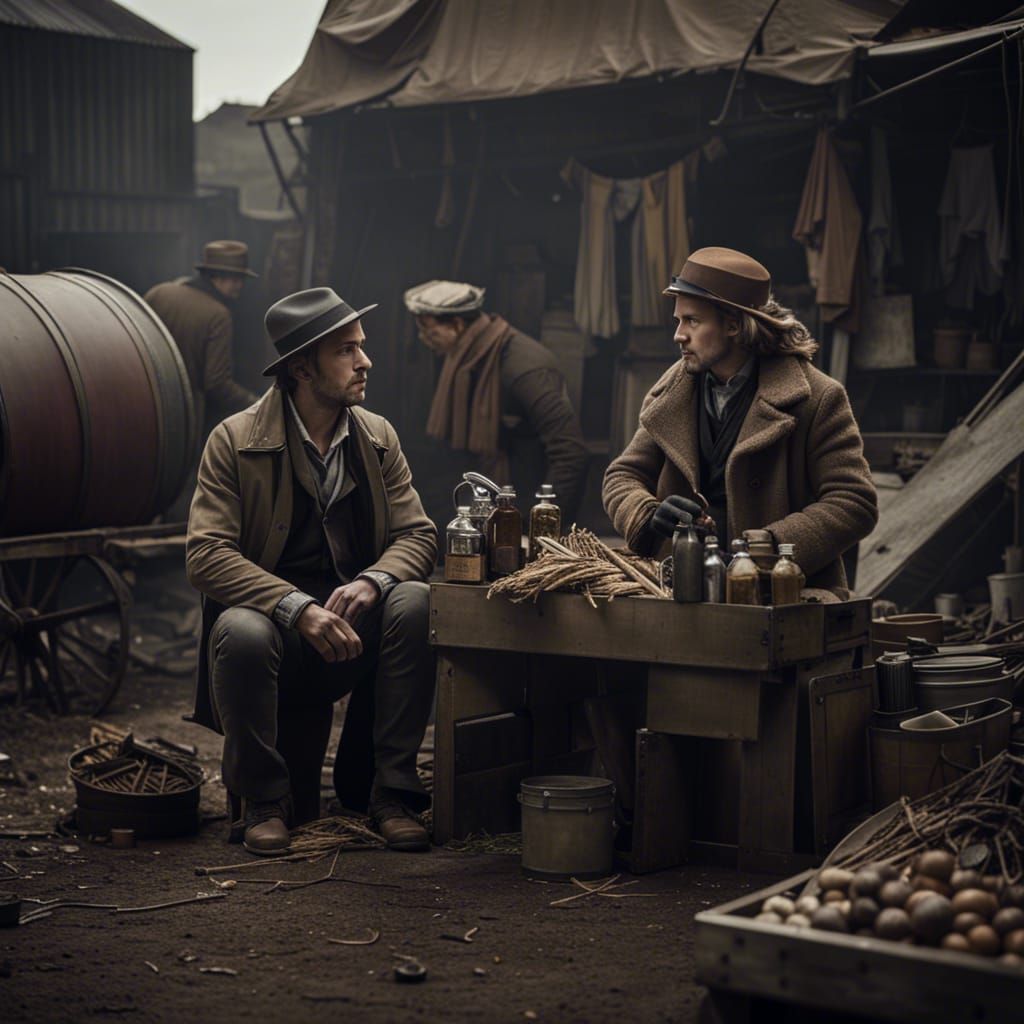 Post Apocalyptic Scrapyard #02 - AI Generated Artwork - NightCafe Creator