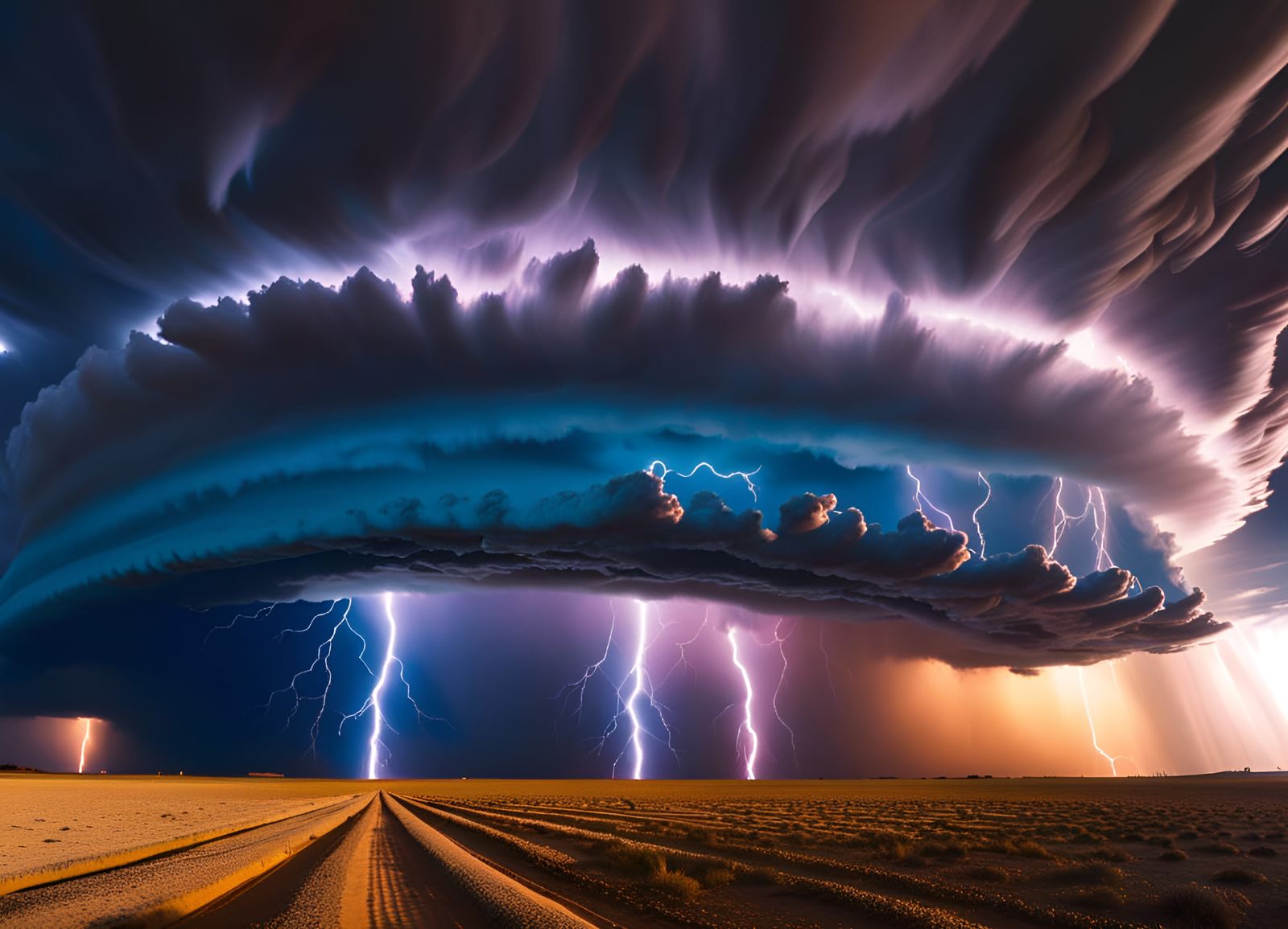 Doomsday Unleashed: Simultaneous Lightning Bolts Amidst Supercells - AI ...