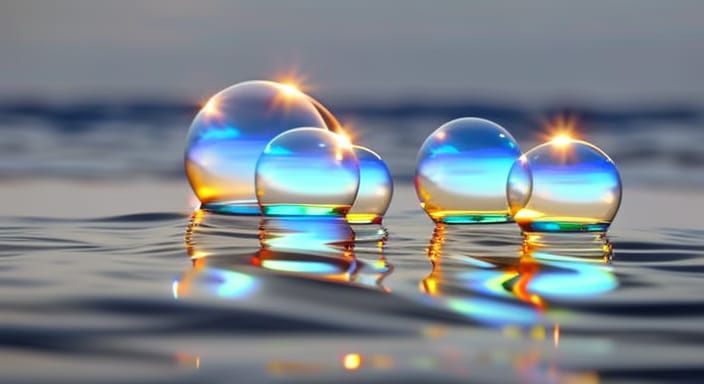 Floating Bubbles - AI Generated Artwork - NightCafe Creator