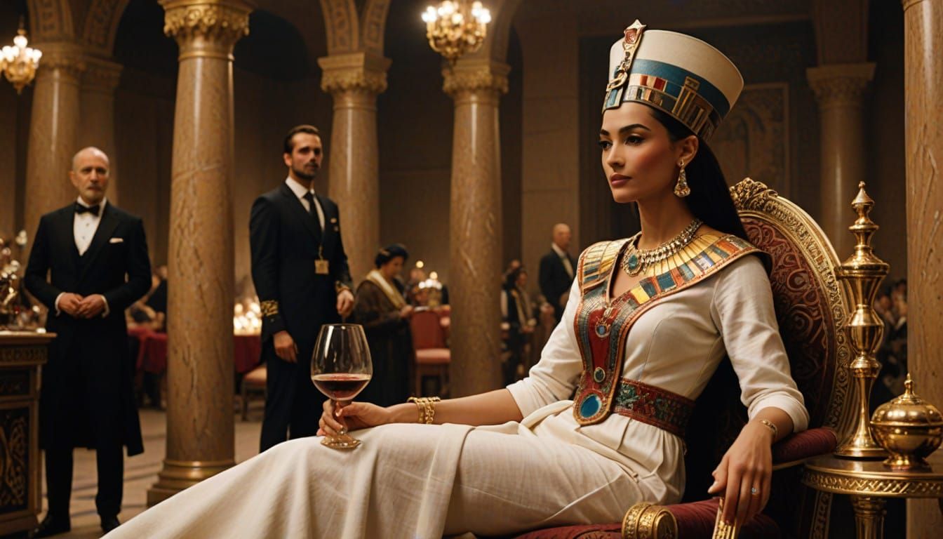 Nefertiti, the daughter of Pharaoh Ay, stirred from her slumber in the ...