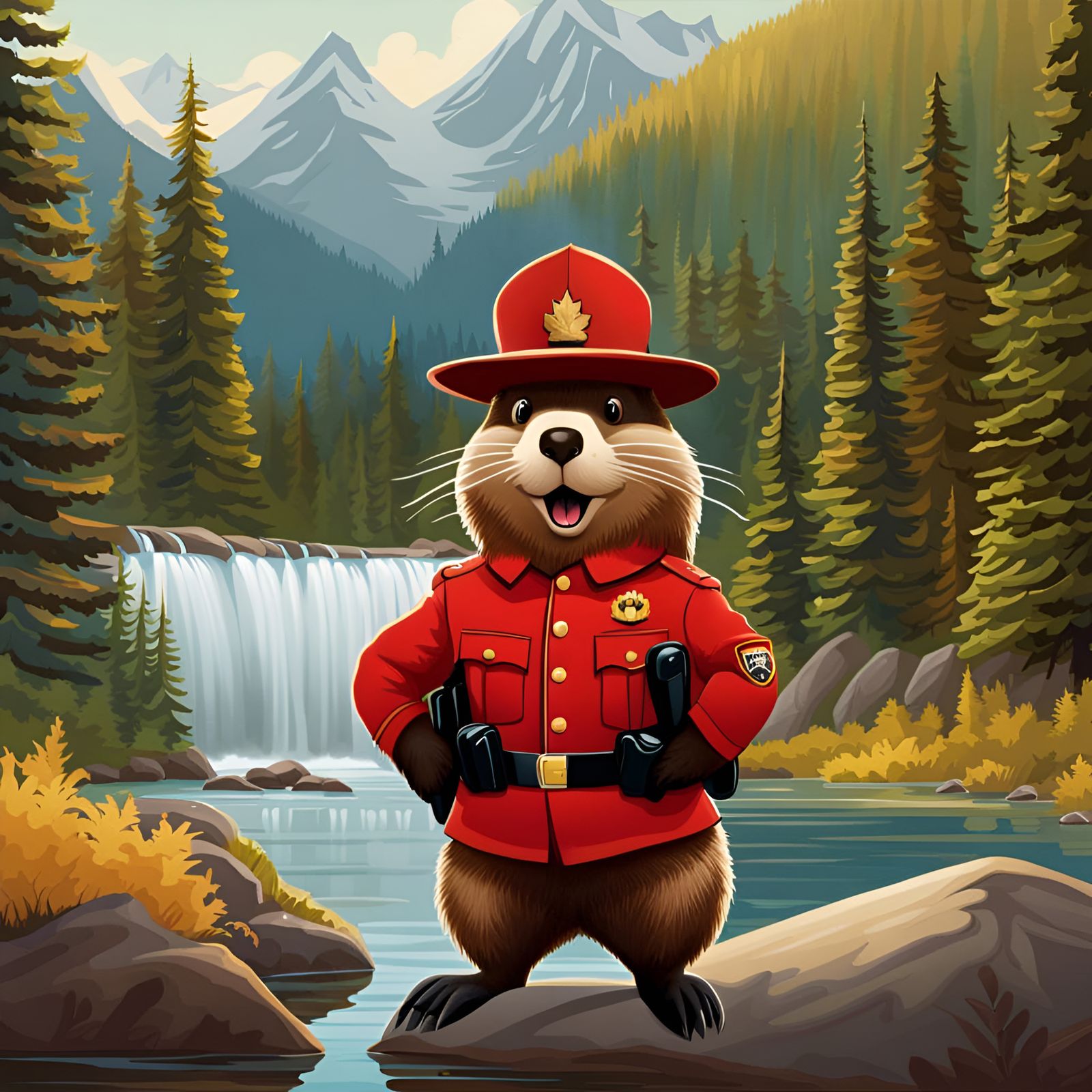 Canadian Beaver - AI Generated Artwork - NightCafe Creator
