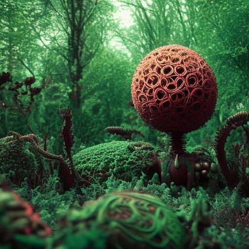 Alien Plant Species - AI Generated Artwork - NightCafe Creator