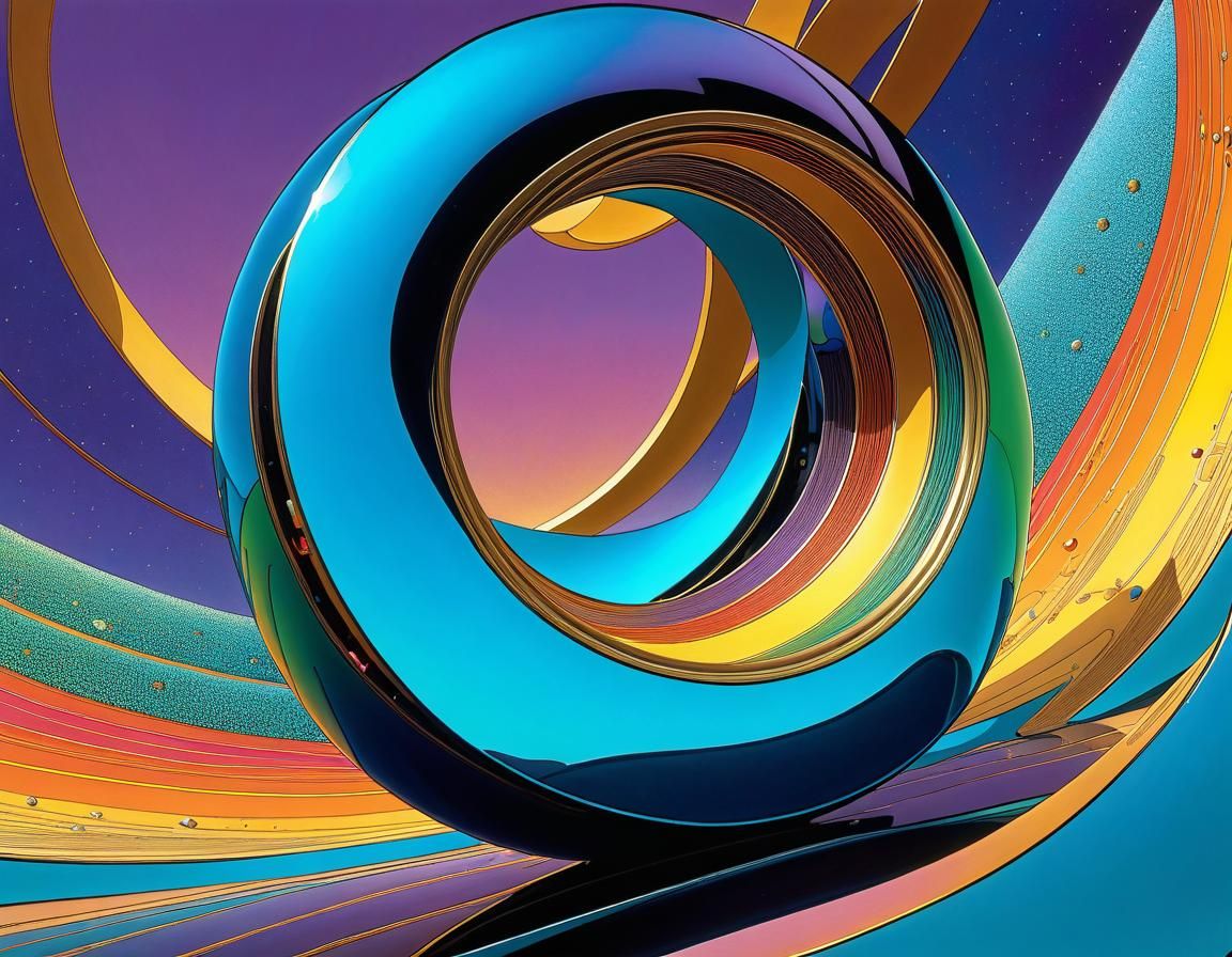 Cosmic Infinity Donut - AI Generated Artwork - NightCafe Creator