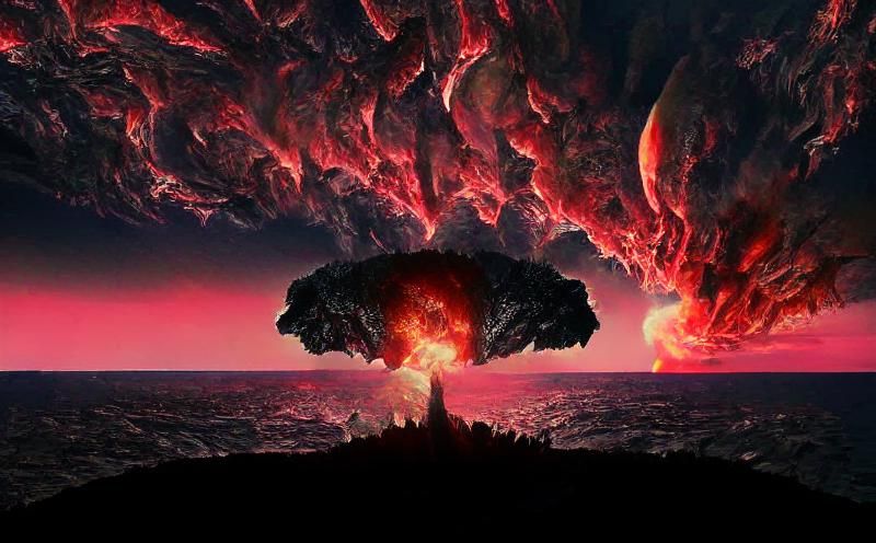 Nuclear war - AI Generated Artwork - NightCafe Creator