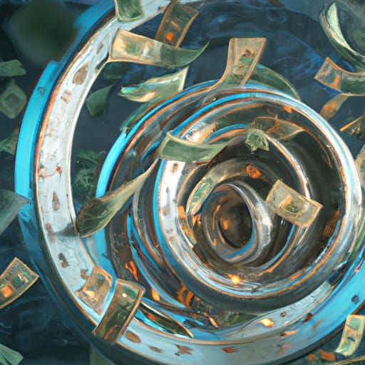 money passing through vortex into existence - AI Generated Artwork ...