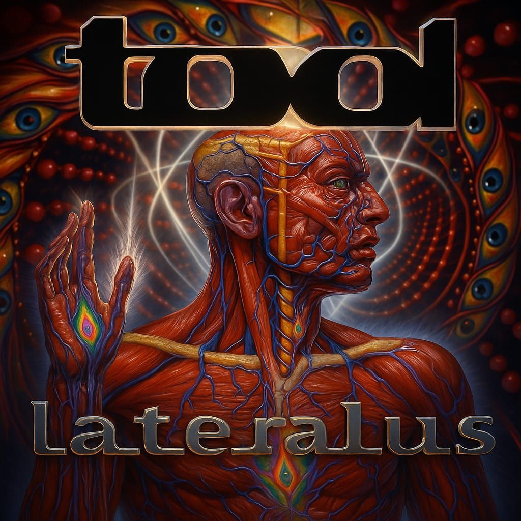 A hyper-realistic, 3D-enhanced version of Tool’s Lateralus album cover comes alive with organic ...