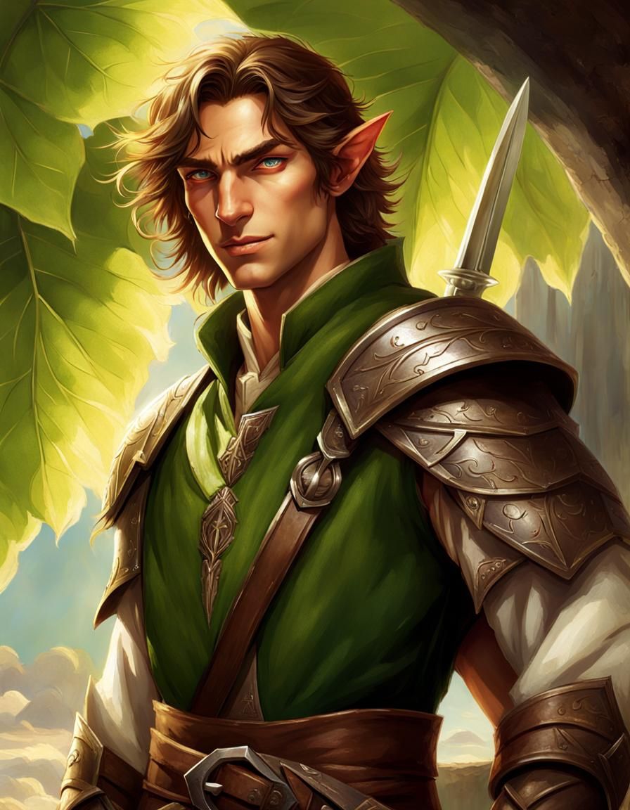 Heloras, sun elf fighter - AI Generated Artwork - NightCafe Creator