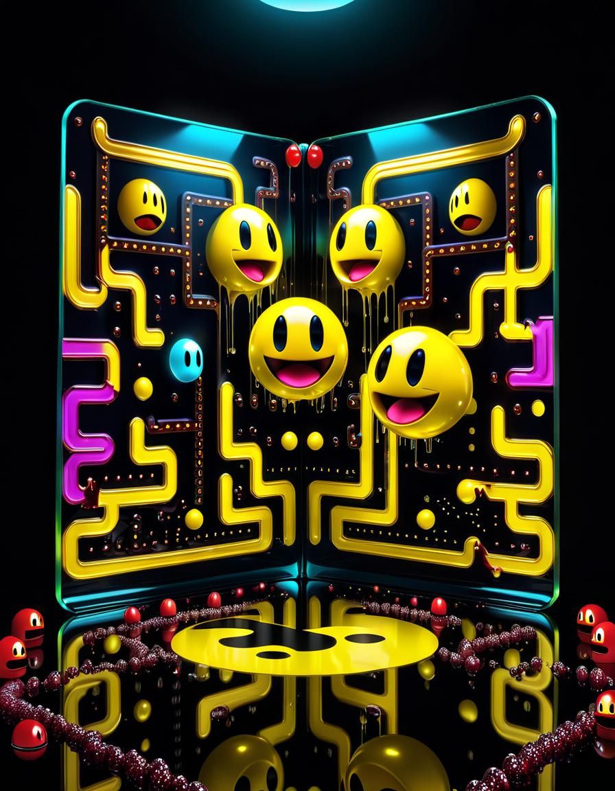 3d Pac-Man - AI Generated Artwork - NightCafe Creator