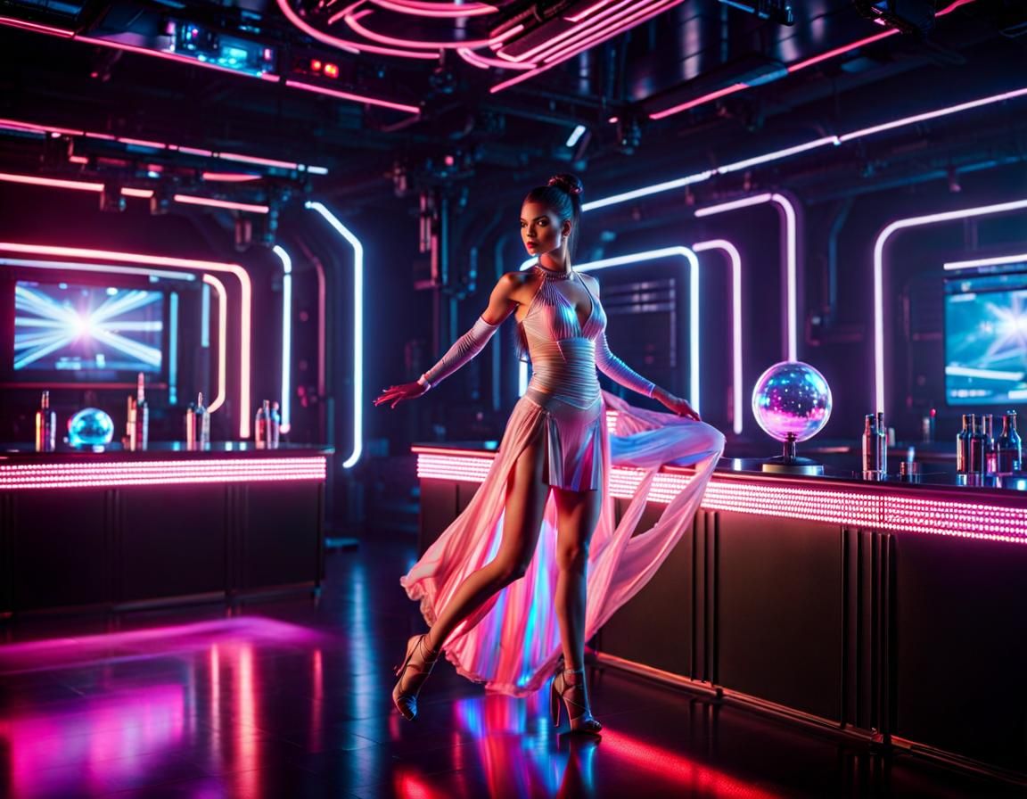 Cyber dance ring - AI Generated Artwork - NightCafe Creator