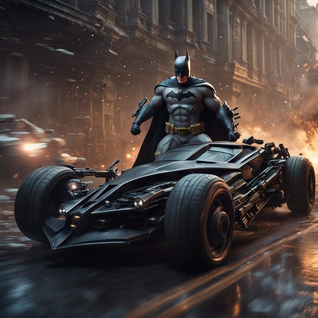 batman with car - AI Generated Artwork - NightCafe Creator