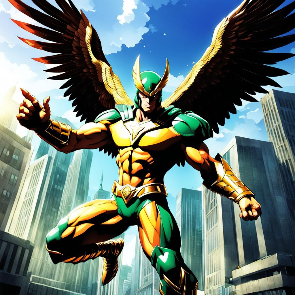 DC comics Hawkman. - AI Generated Artwork - NightCafe Creator