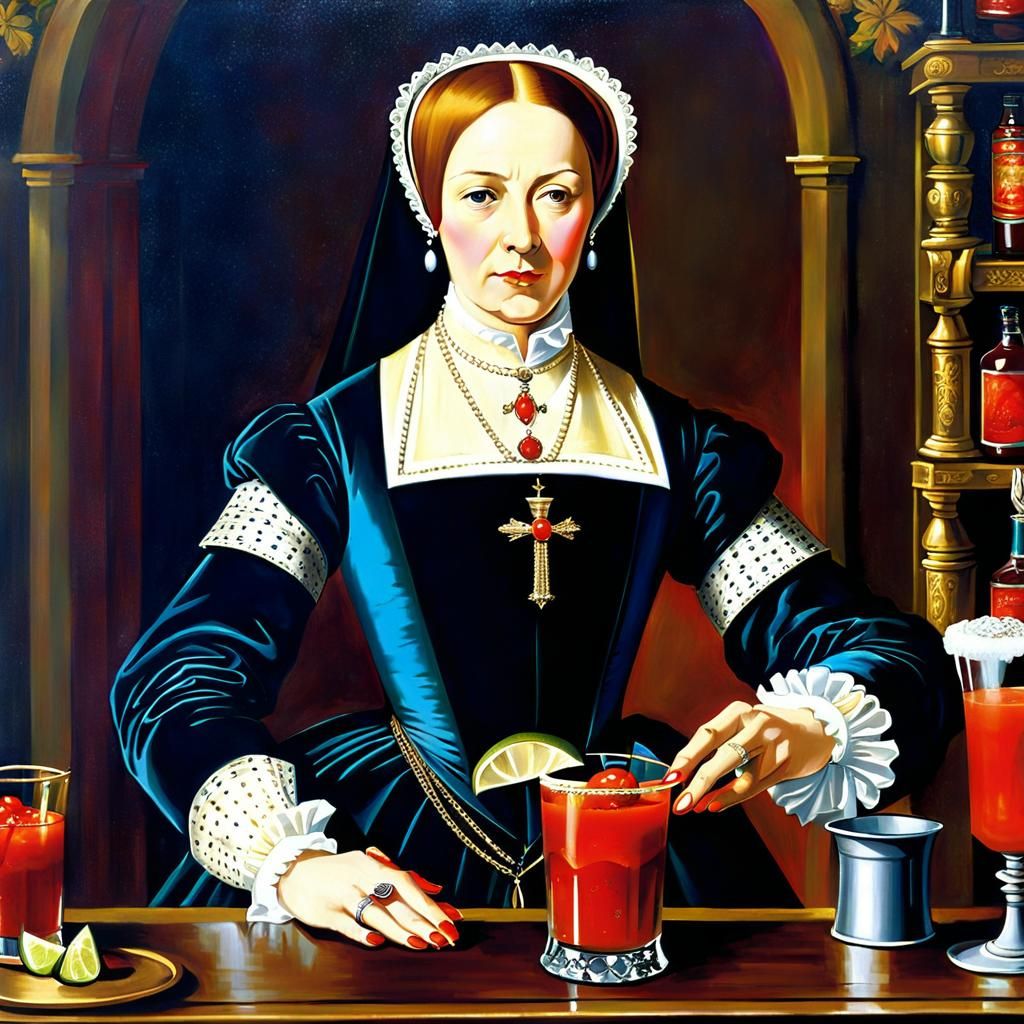 Bloody Mary serving a Bloody Mary - AI Generated Artwork - NightCafe ...