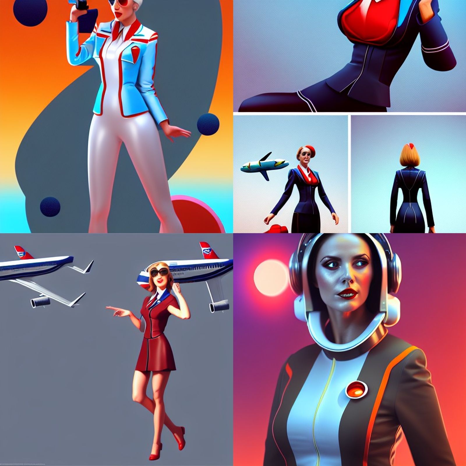 Sci-Fi air hostess, trending on artstation - AI Generated Artwork ...