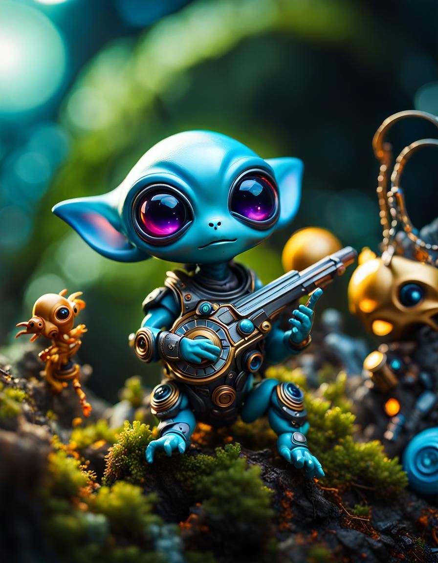 Cute Baby Alien v3 - AI Generated Artwork - NightCafe Creator