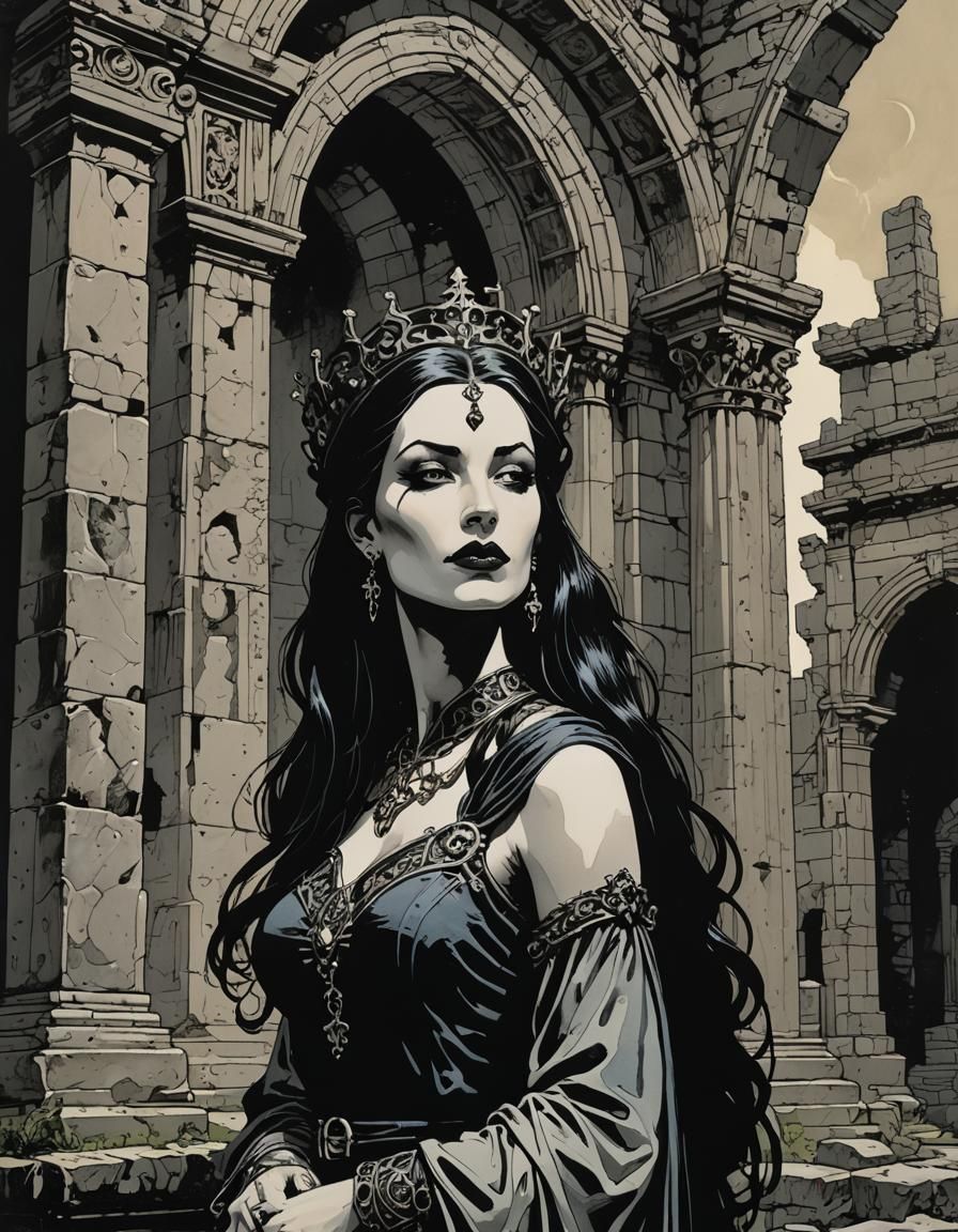 Gothic goddess - AI Generated Artwork - NightCafe Creator