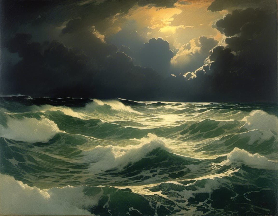 The sea after a storm - AI Generated Artwork - NightCafe Creator