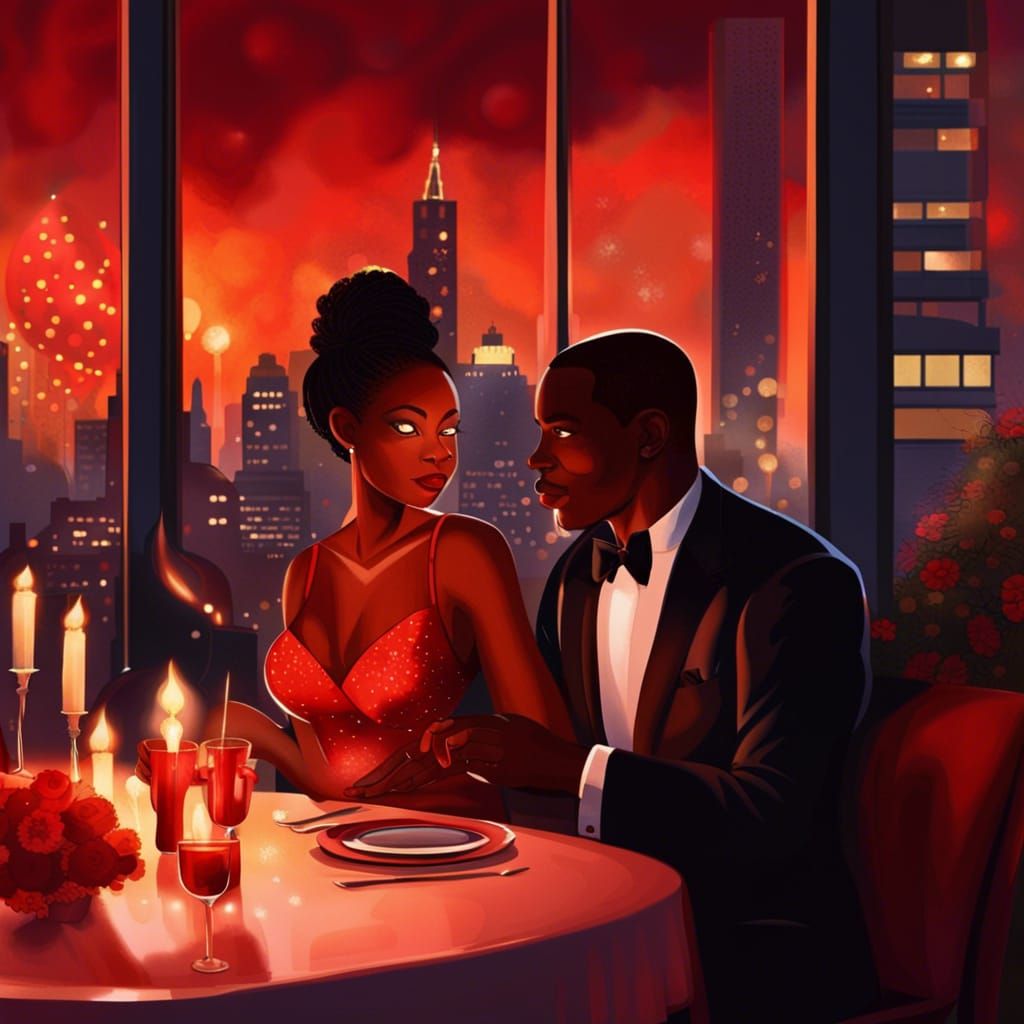 Rooftop Rendezvous - AI Generated Artwork - NightCafe Creator