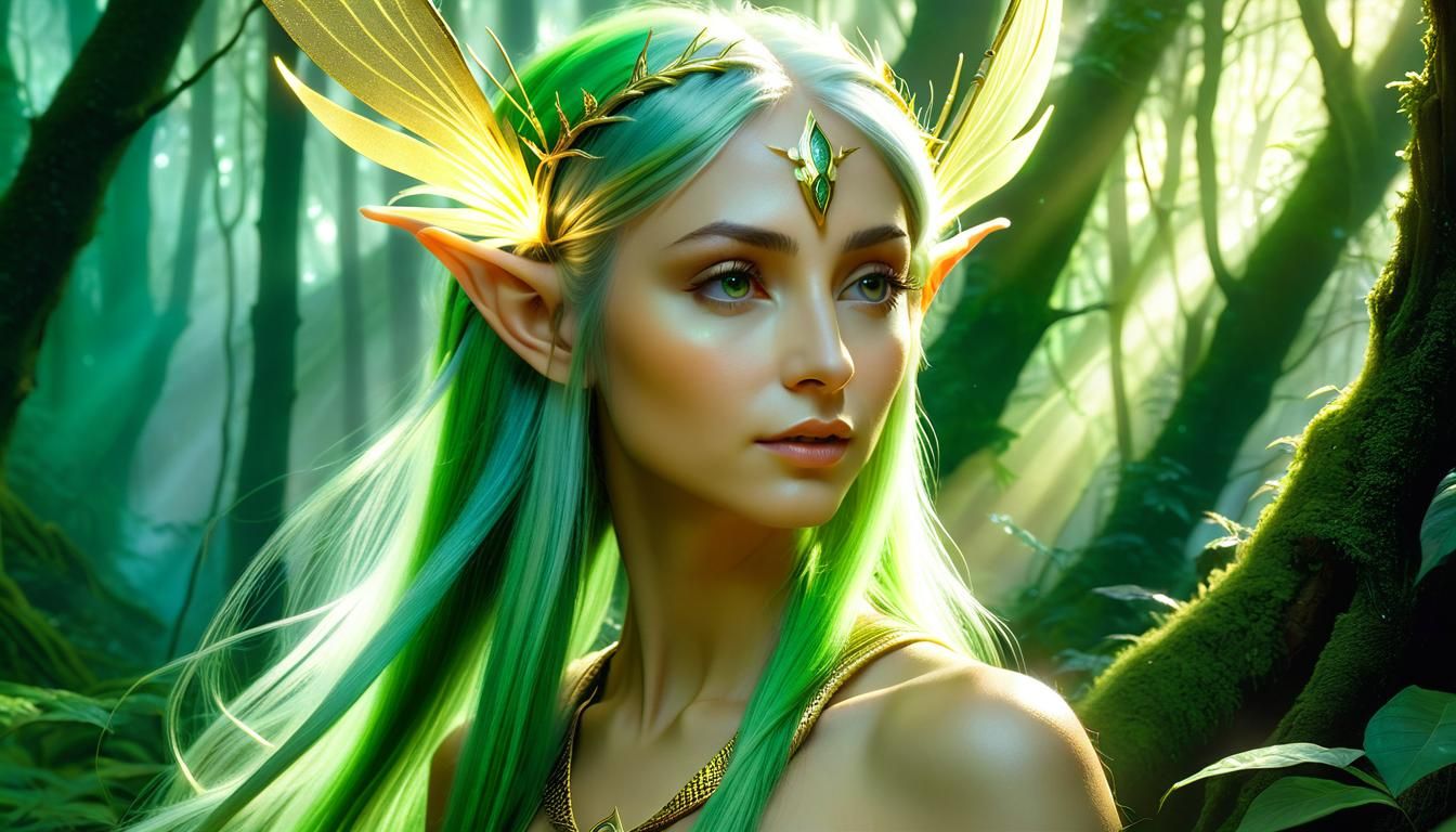 Elf Portrait - AI Generated Artwork - NightCafe Creator