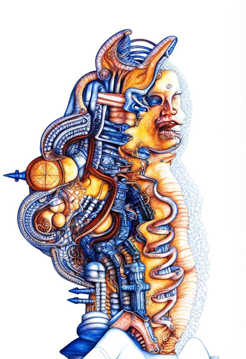 H.R. Giger hyperrealism - AI Generated Artwork - NightCafe Creator