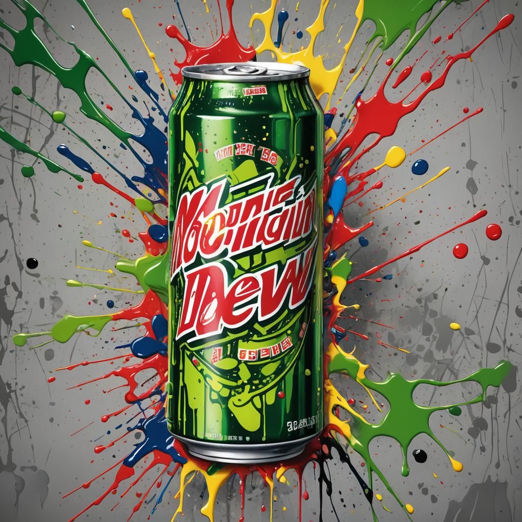 Andy Warhol's Mountain Dew - AI Generated Artwork - NightCafe Creator