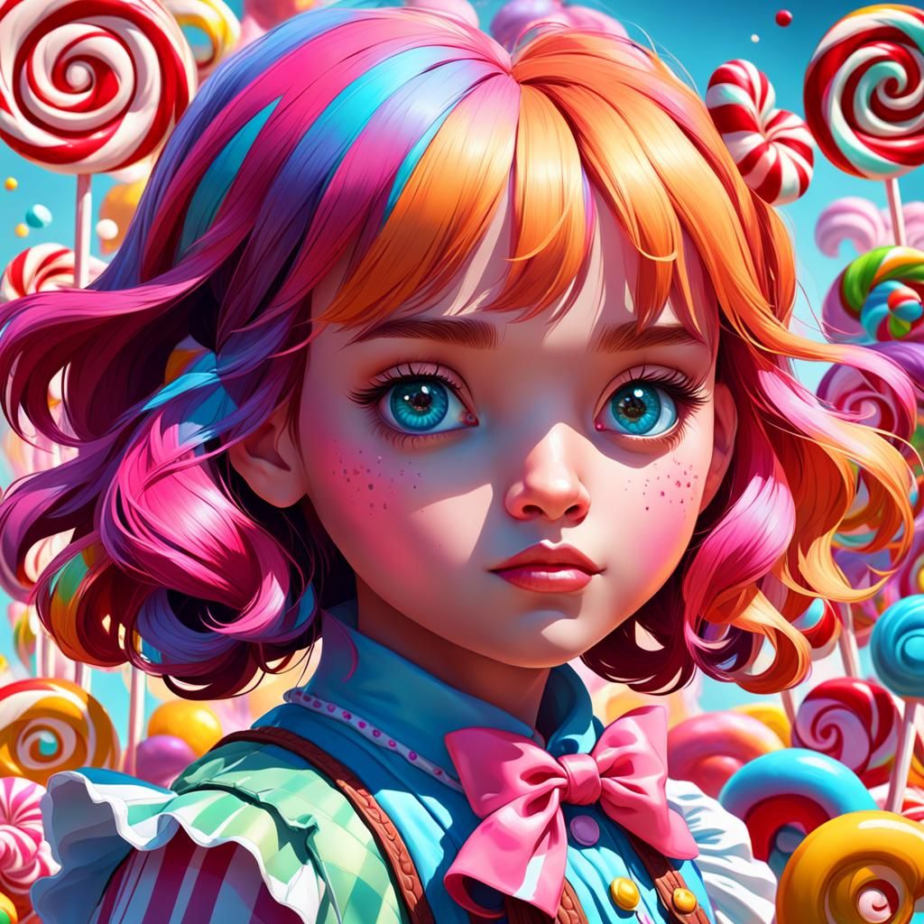 Candy Land Girly - AI Generated Artwork - NightCafe Creator