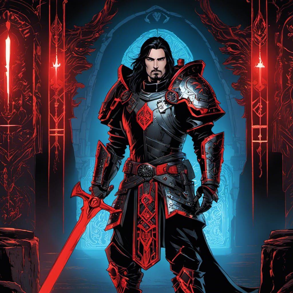 Crimson Knight - AI Generated Artwork - NightCafe Creator