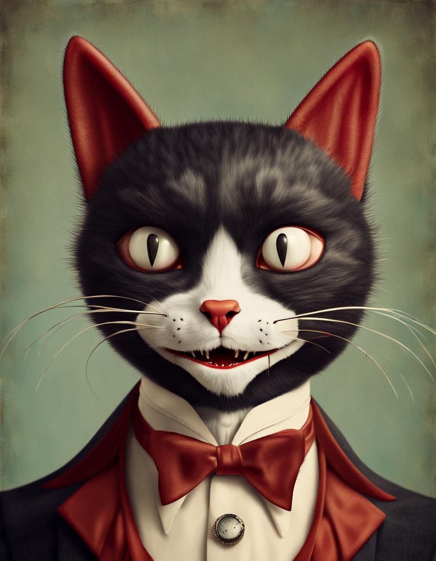 Smiling little vampire. - AI Generated Artwork - NightCafe Creator