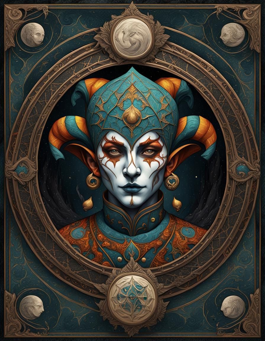 The Jester Tarot Card - AI Generated Artwork - NightCafe Creator