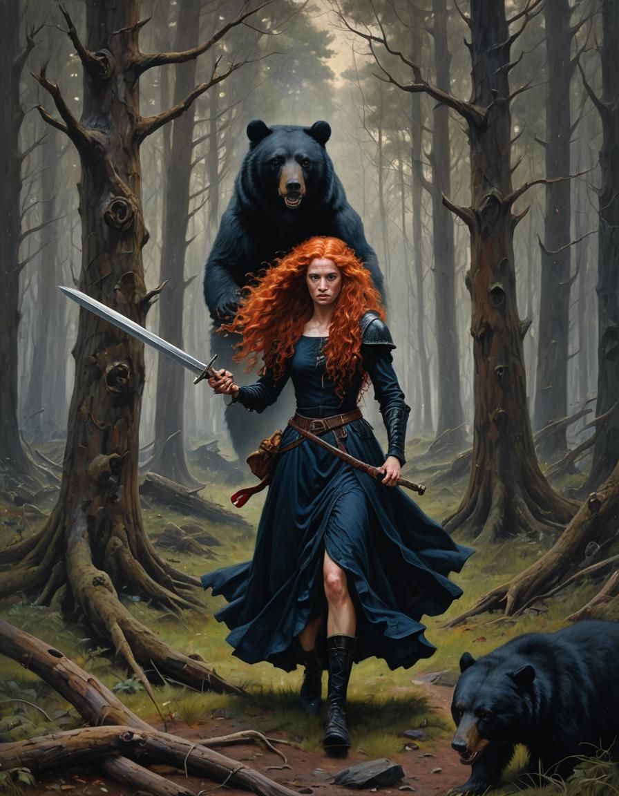 Princess Merida - AI Generated Artwork - NightCafe Creator