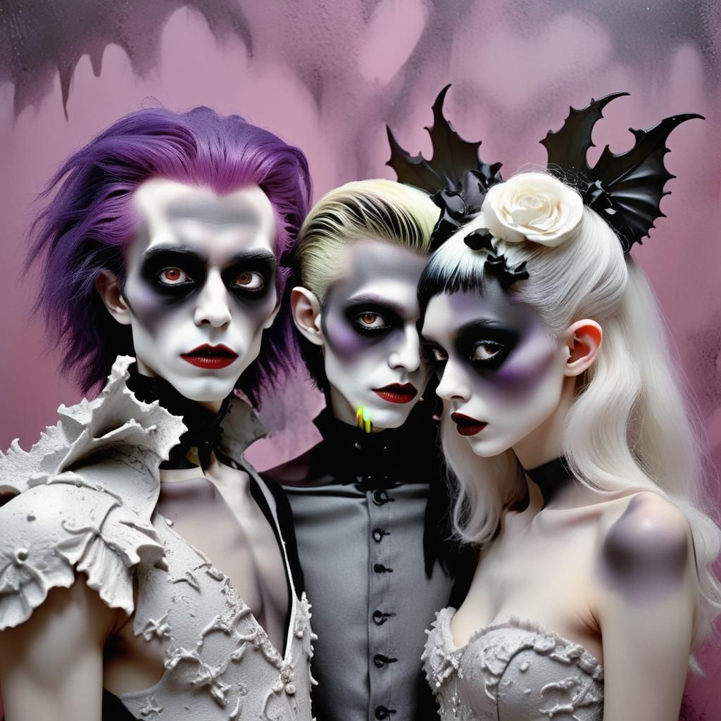 Goth Gang - AI Generated Artwork - NightCafe Creator