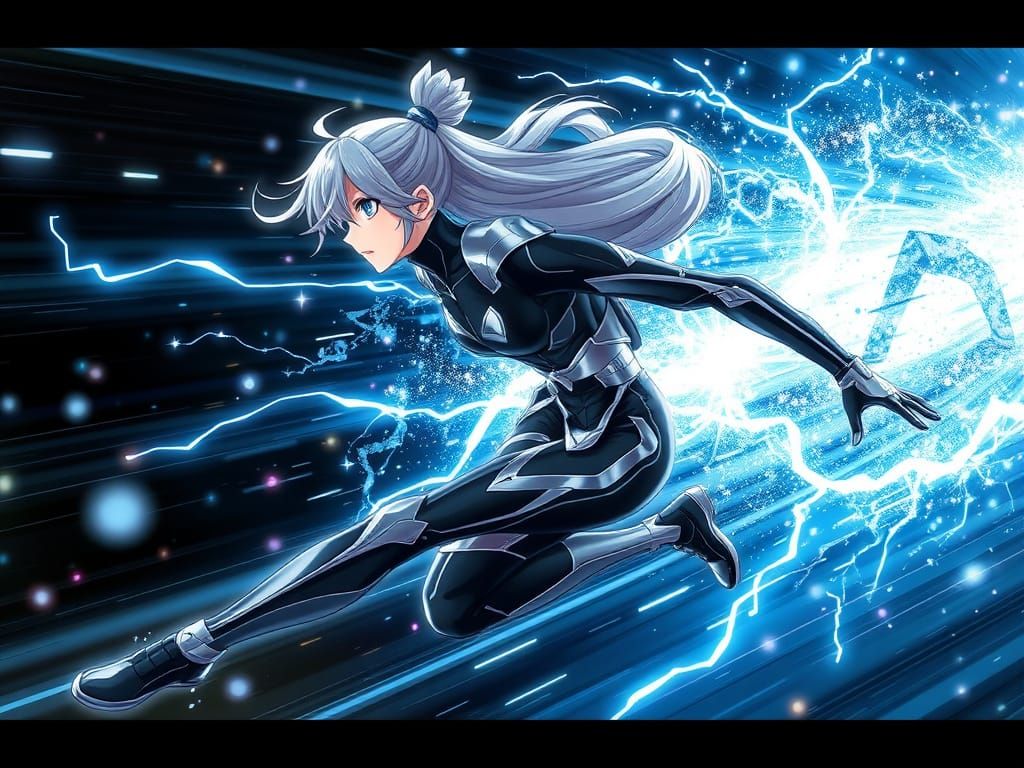 Clara's body fractures into afterimages as she transcends superspeed