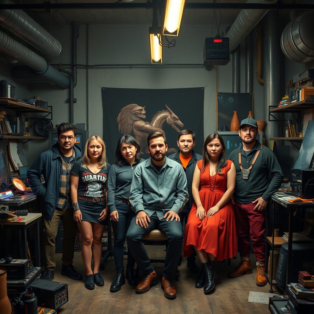 Hoshi MortenLoth Animolv Dr Incognito Ulfiger Unreal Fellow The one G dog3 NC creators and artists