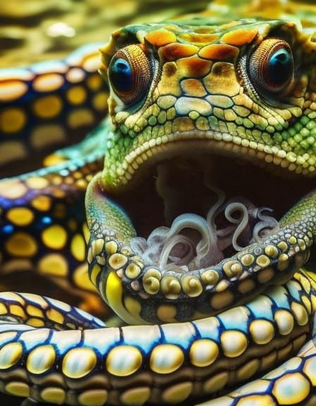 Deep Sea Symbiote - AI Generated Artwork - NightCafe Creator