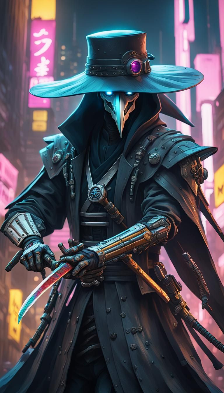 Cyberpunk 2077 style plague doctor - AI Generated Artwork - NightCafe ...