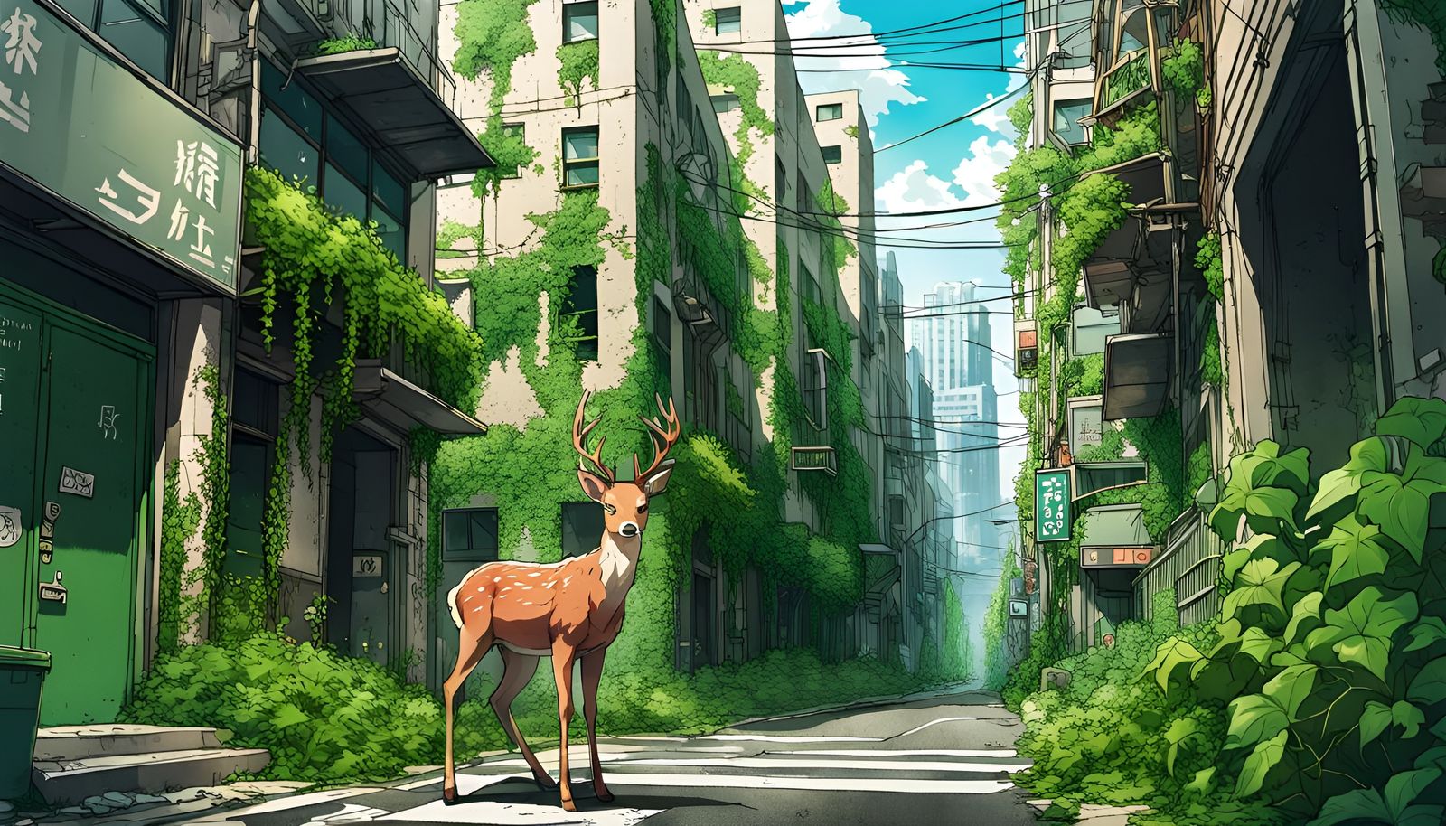 green post-apocalypse - AI Generated Artwork - NightCafe Creator