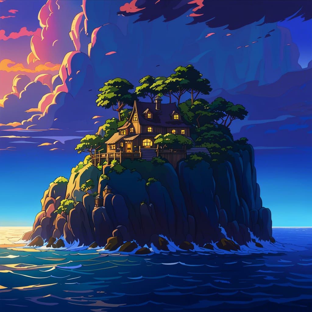 Lonely island - AI Generated Artwork - NightCafe Creator