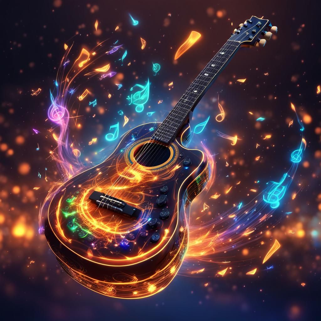 Guitar - AI Generated Artwork - NightCafe Creator