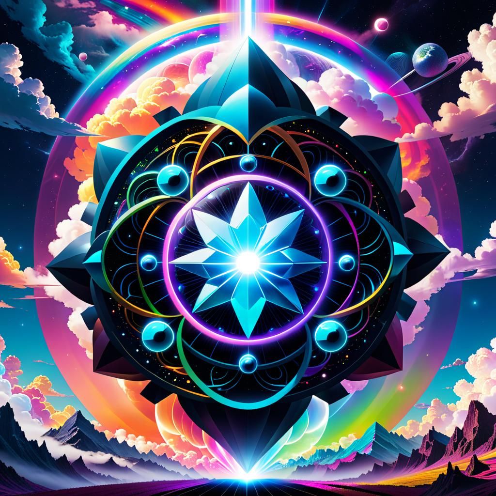 Cosmic Beam - AI Generated Artwork - NightCafe Creator