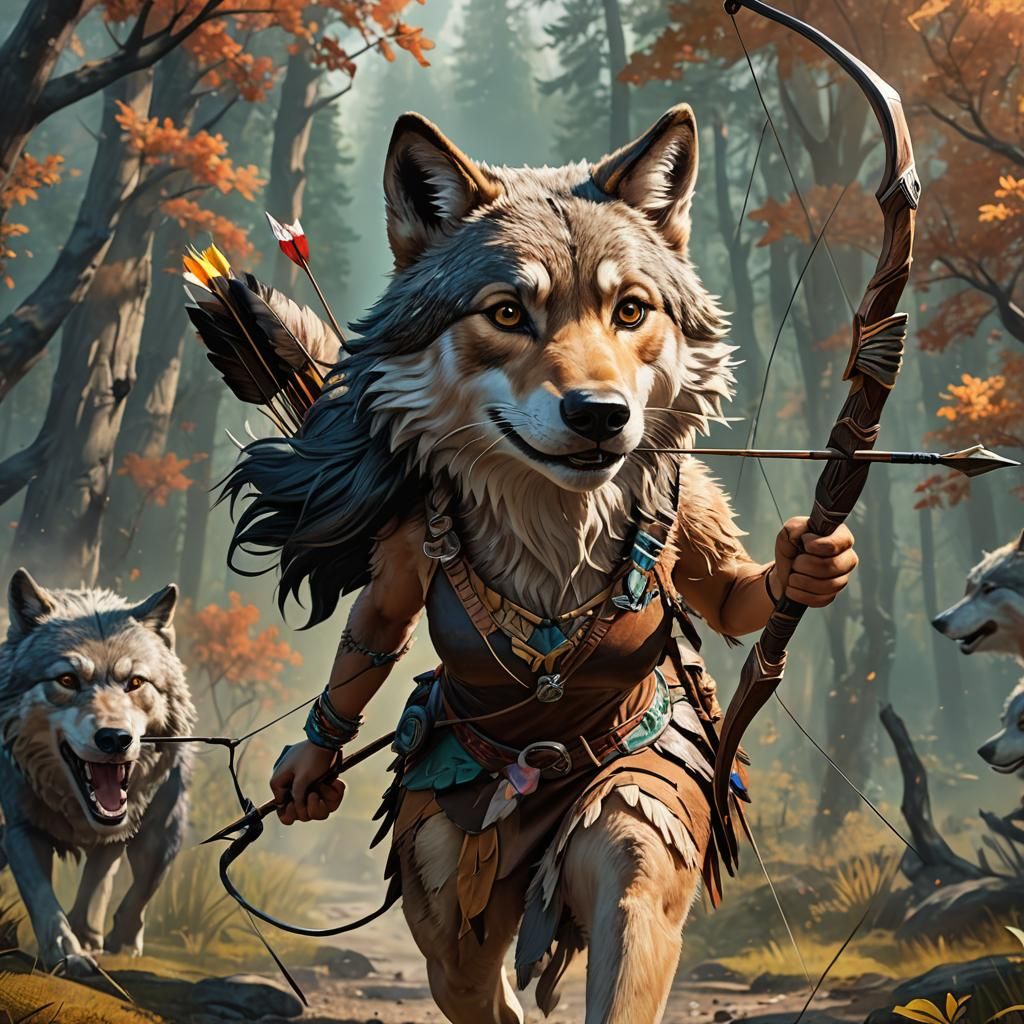 The Poca Wolf. - AI Generated Artwork - NightCafe Creator